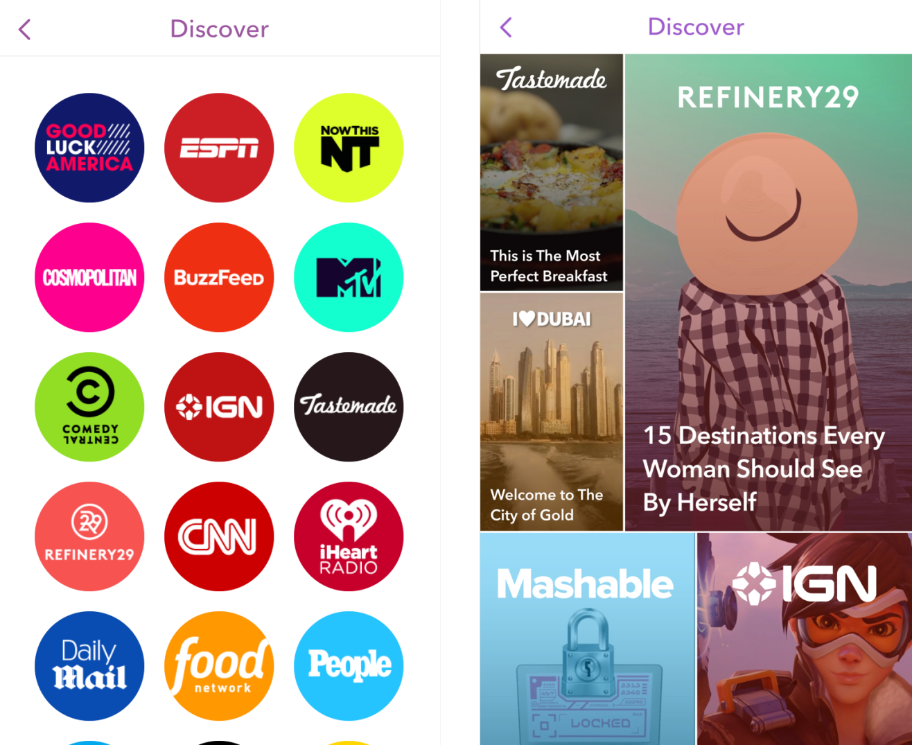 Snapchat Redesigns Discover and Live Stories Sections